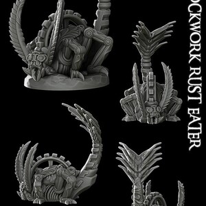Clockwork Rust Eater Rust Monster Wargaming Miniatures - Etsy