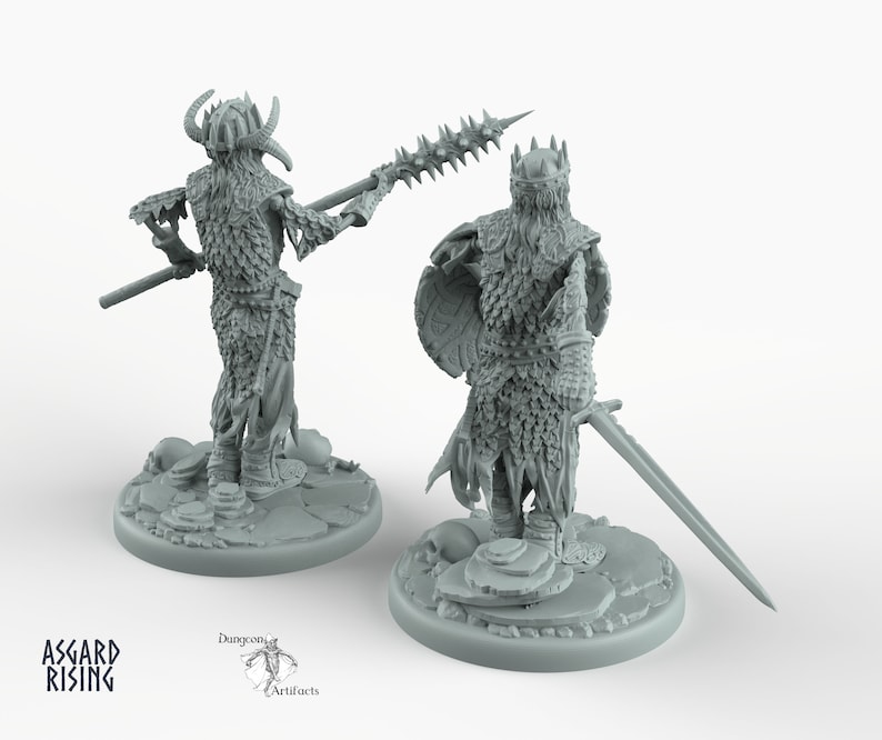 Draugr King Barrow Wight Wargaming Miniatures Monster - Etsy