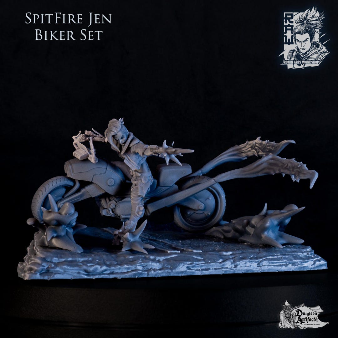 Biker Jen - Cyberpunk Biker - Ronin Arts Workshop, Wargaming, D&D, Dnd ...