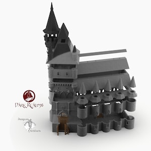Dracul Gatehouse - 15mm 28mm 32mm Dracula Dark Realms Medieval Scenery ...