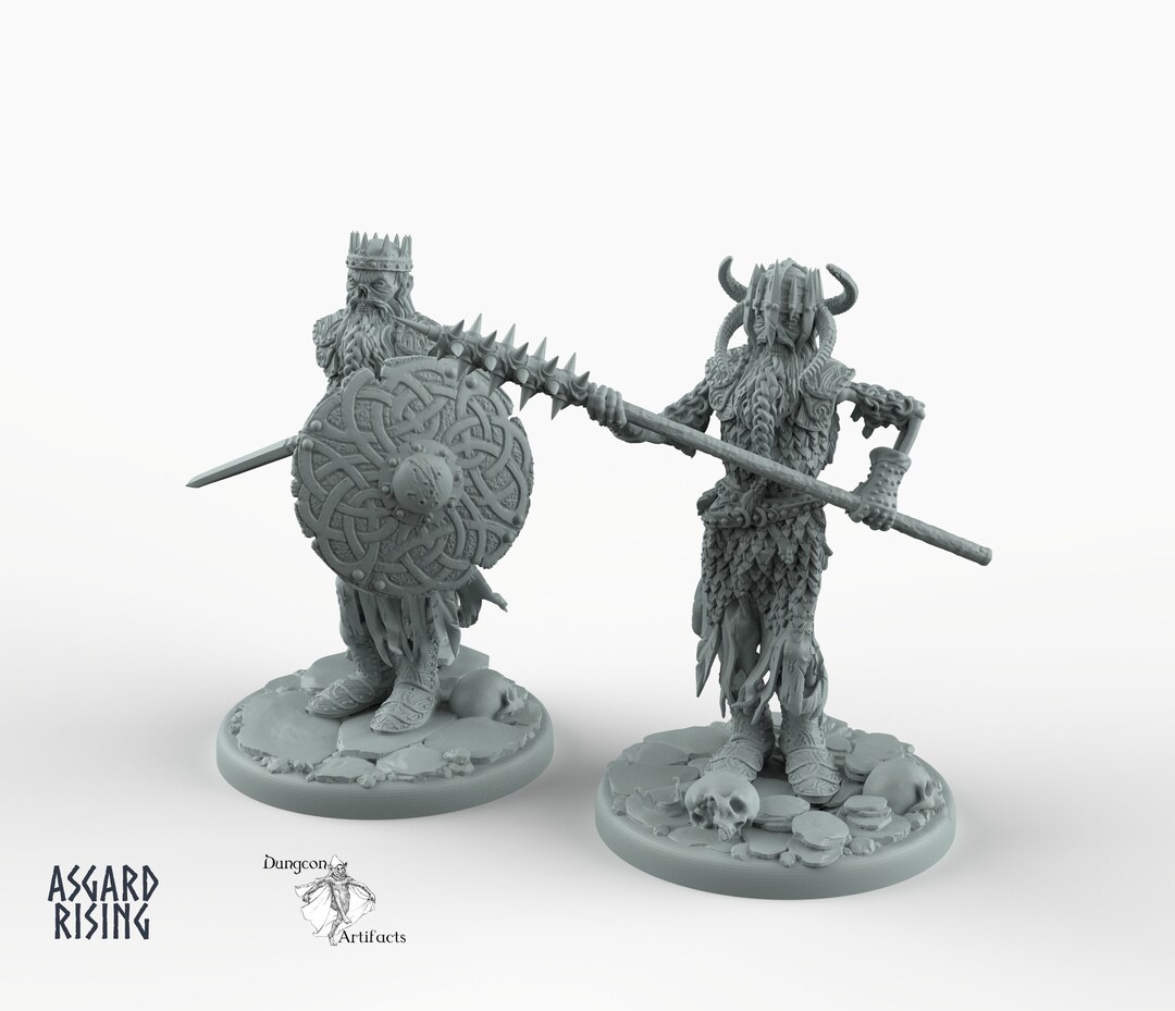 Draugr King Barrow Wight Wargaming Miniatures Monster Asgard Rising D&D ...