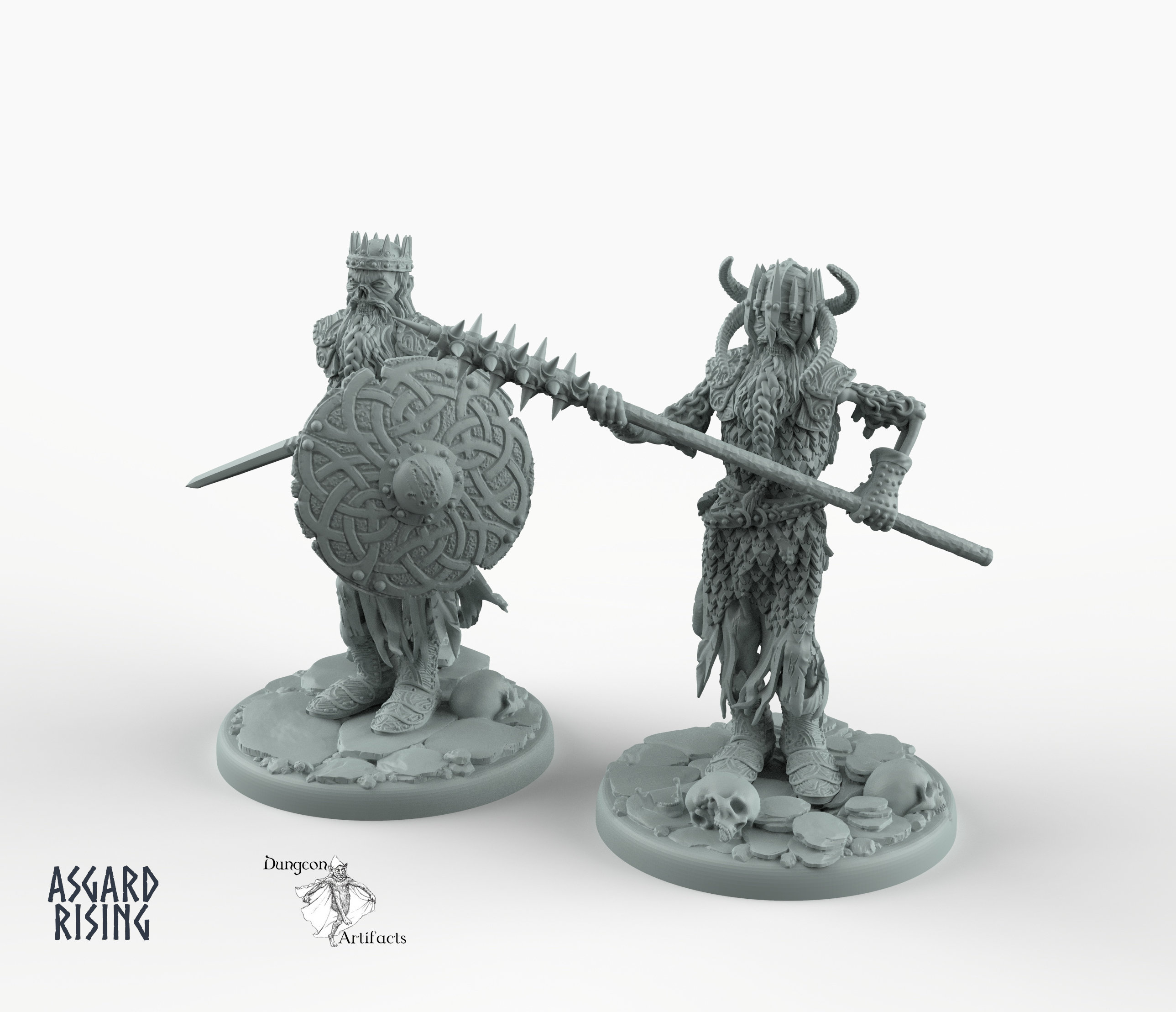 Draugr King Barrow Wight Wargaming Miniatures Monster | Etsy