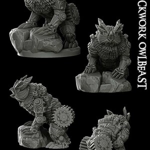 Clockwork Owl Beast - Rocket Pig Wargaming D&D Dnd - Etsy