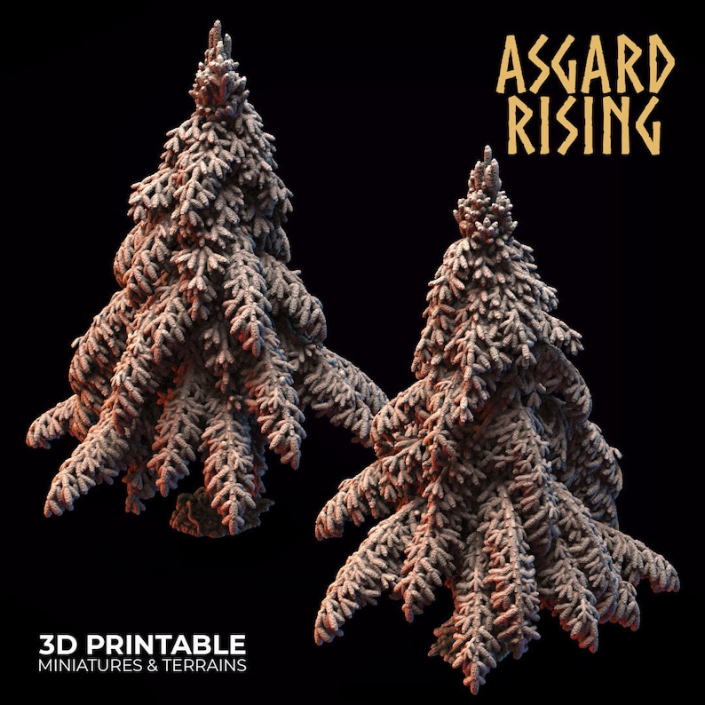 Conifers Spruce Modular Forest Set - Asgard Rising Miniatures ...