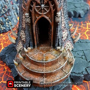 Infernal Tower - Dwarves, Elves and Demons - 28mm Wargaming Terrain - Etsy