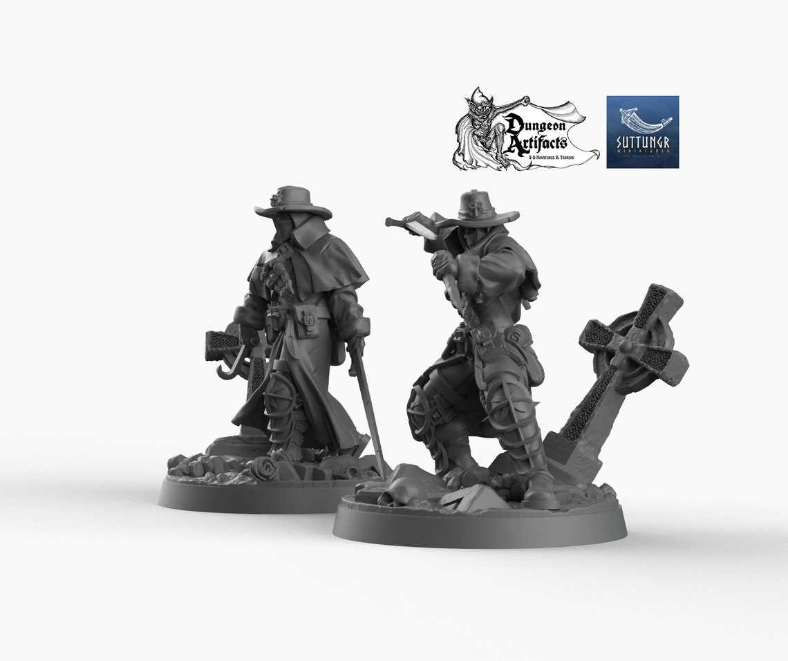Dhampir Set - Suttungr Miniatures Monster D&D Dnd Pathfinder SW Legion ...