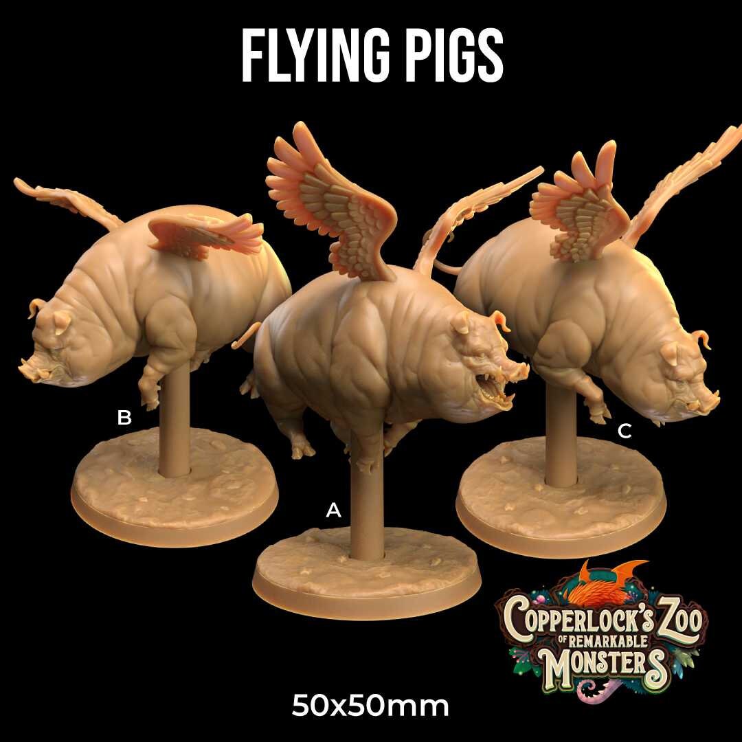 Flying Pigs - Copperlock's Zoo - Dragon Trapper's Lodge Wargaming D&D ...