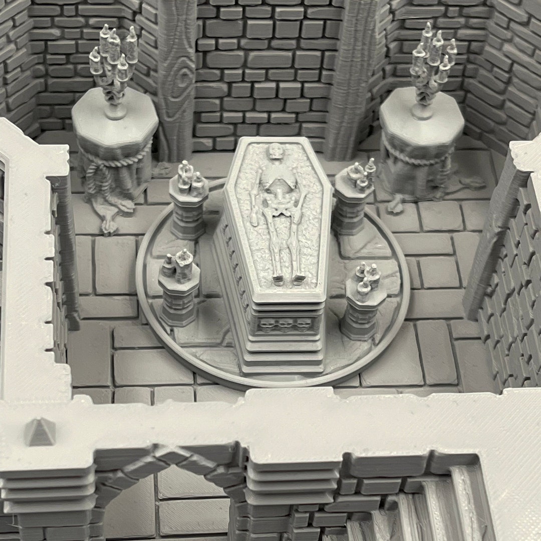 Tomb With Skeleton - Trifolium Estate - Antigone Miniatures - Wargaming ...