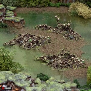 Death Marsh Mounds - the Gloaming Swamps - Printable Scenery Terrain ...