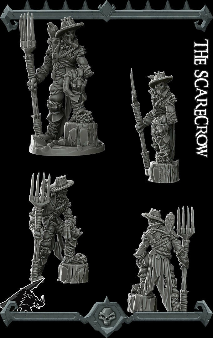 The Scarecrow Wargaming Miniatures Rocket Pig Games D&D Dnd - Etsy