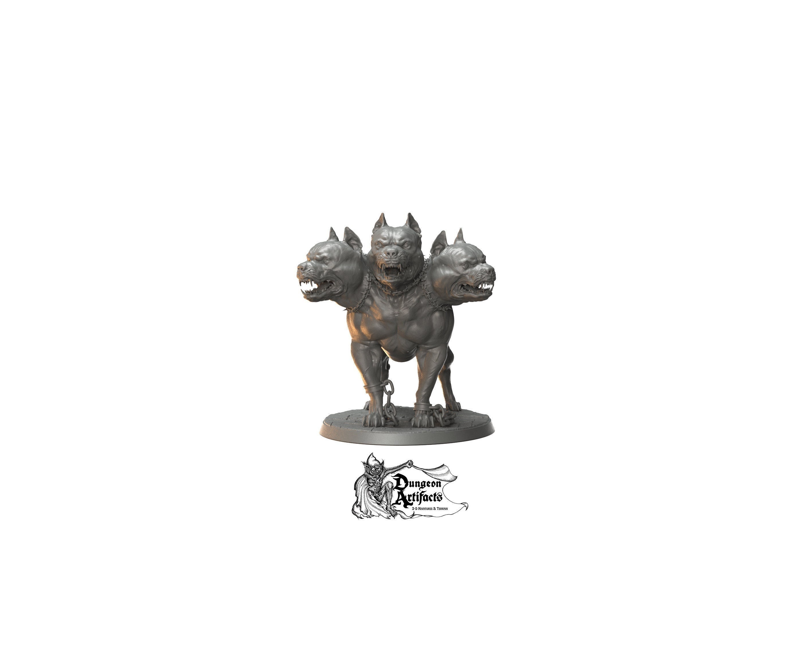 Cerberus Printomancer3d Miniatures Wargaming D&D Dnd - Etsy