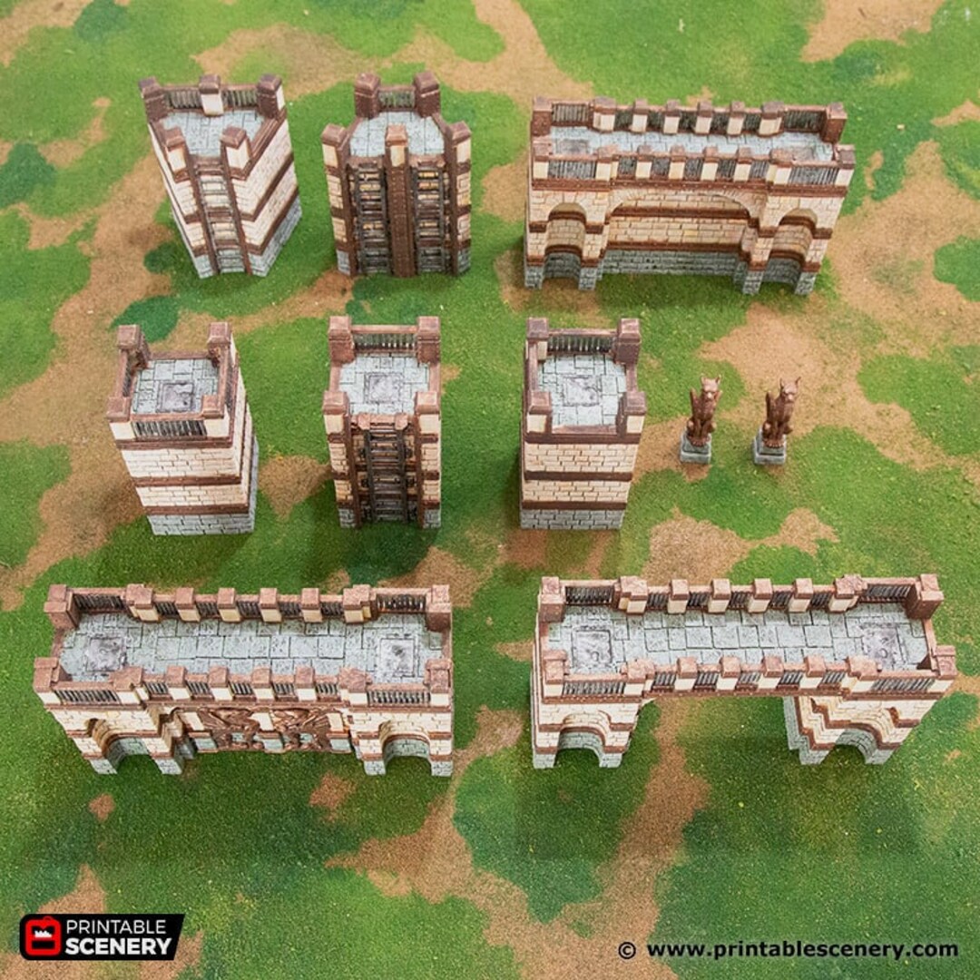 Parapet - Rise of the Halflings - Printable Scenery Terrain Wargaming D ...