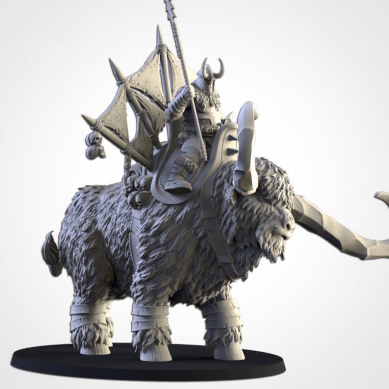 Khan on Rock Aurochs - Northern Ogres - Txarli Factory Monster D&D Dnd ...