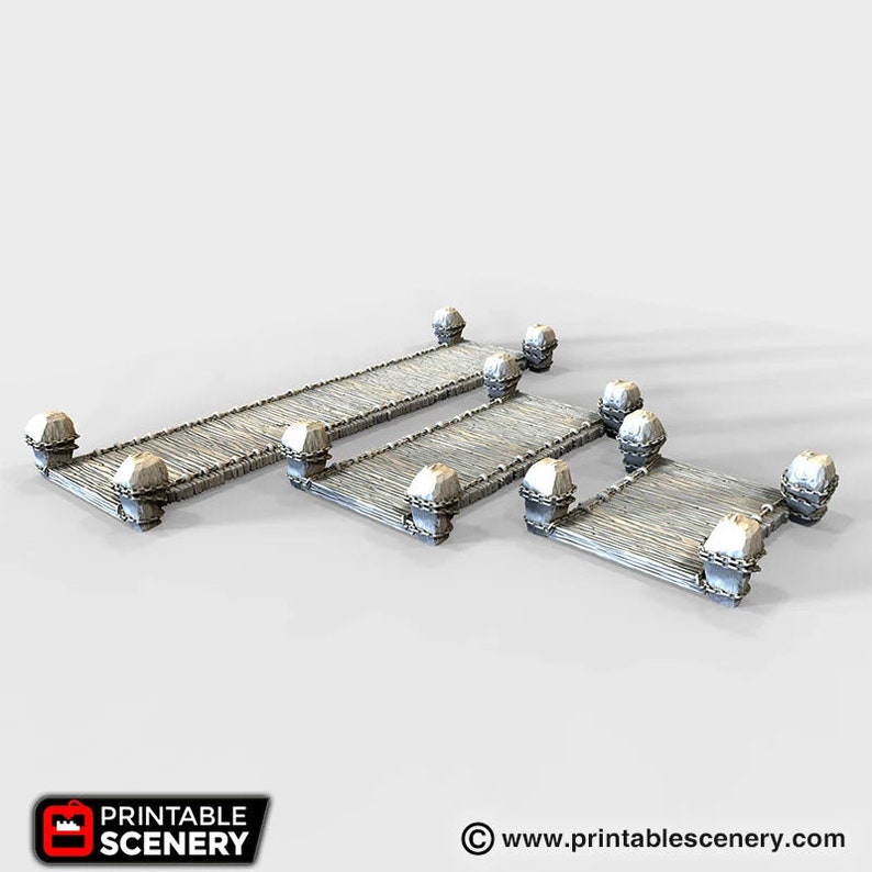 Chasm Bridge - Dwarves, Elves and Demons - Printable Scenery Terrain ...