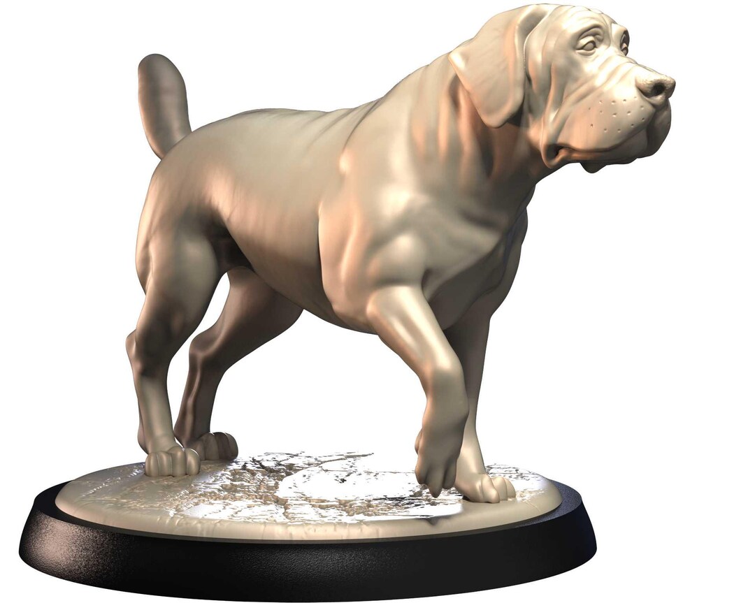 Mastiff - Dogs Vol 1 - 3D IP Studios - Terrain Wargaming D&D Dnd 28mm ...