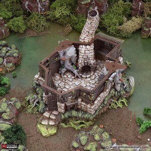 Swamp Wizards Hut - the Gloaming Swamps - Printable Scenery Terrain ...