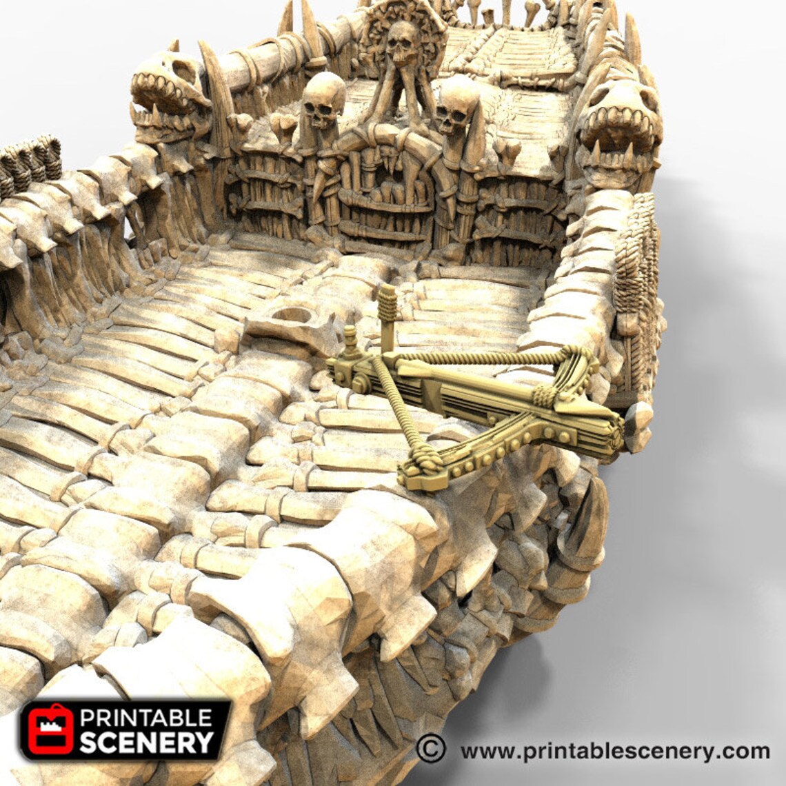 The Lost Islands - Undead Sloop - 15mm 28mm 32mm Wargaming Terrain ...