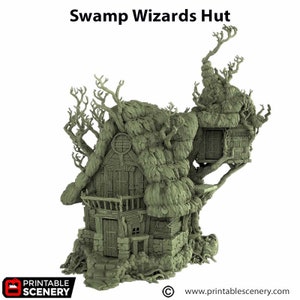 Swamp Wizards Hut - the Gloaming Swamps - Printable Scenery Terrain ...