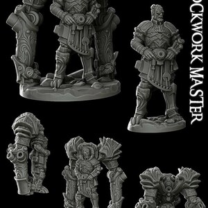 Clockwork Master - Clockmaster Wargaming Miniatures Rocket Pig Games D ...