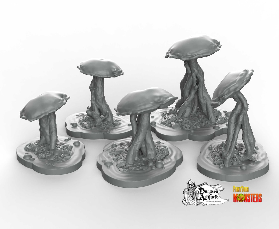 Poisonous Swamp Mushrooms - Fantastic Plants and Rocks Vol. 2 - Print ...