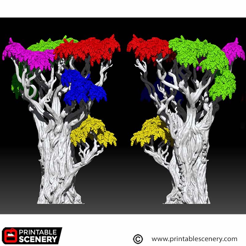 Giant Swamp Tree and Hovel - the Gloaming Swamps - Printable Scenery ...