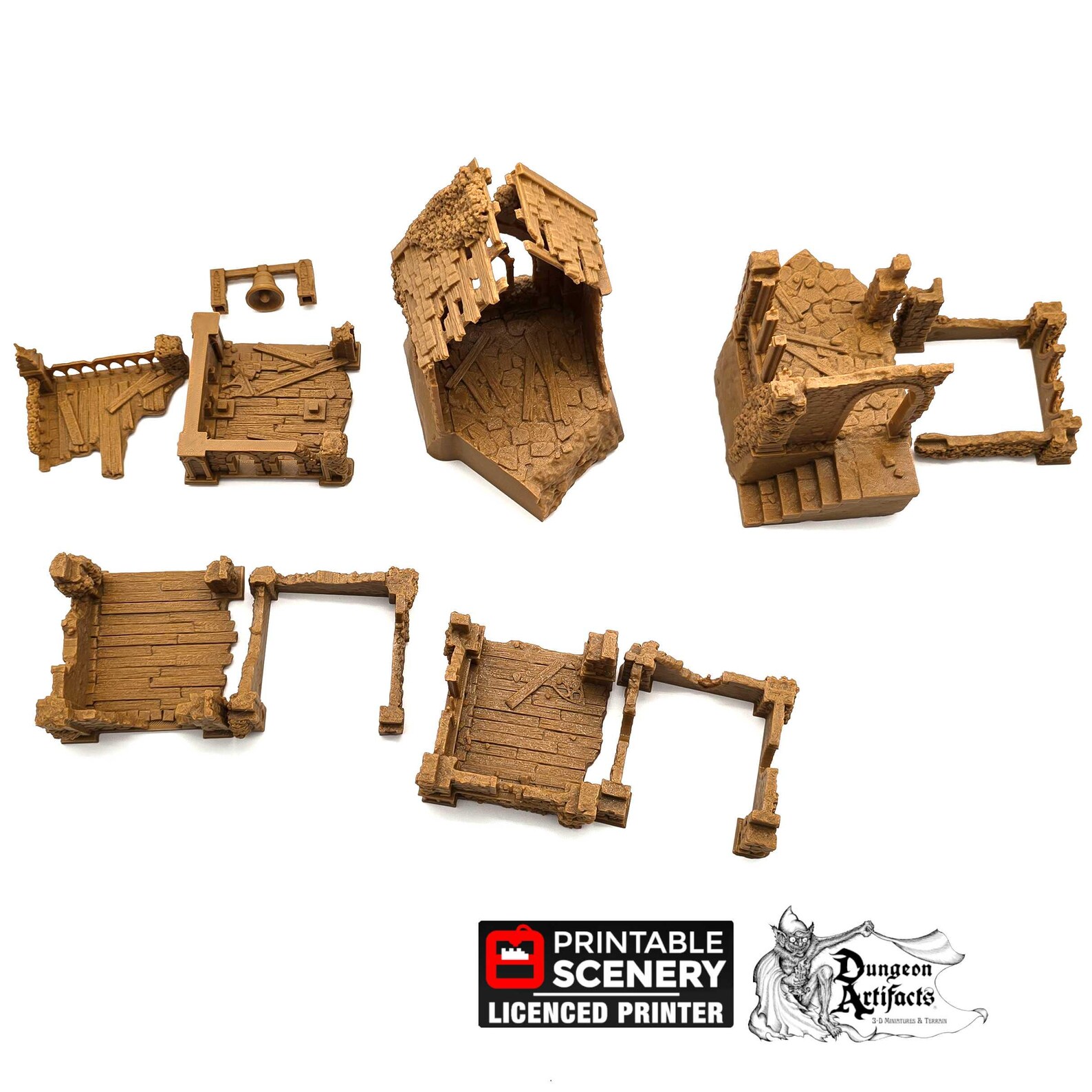 Bell Tower and Sept - Shadowfey Ruins 15mm 20mm 28mm 32mm 37mm ...