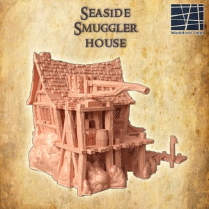 Seaside Smuggler House - Miniatureland Terrain Wargaming D&D Dnd - Etsy