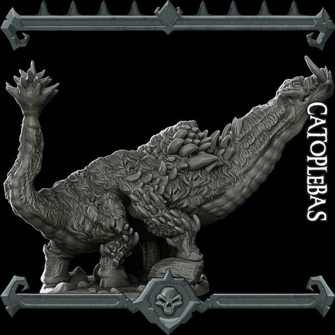 Catoblepas - Catoplebas Wargaming Miniatures Monster Rocket Pig Games ...