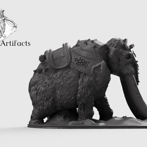 Armored Woolly Mammoth - 15mm 28mm 32mm 42mm Wilds of Wintertide ...