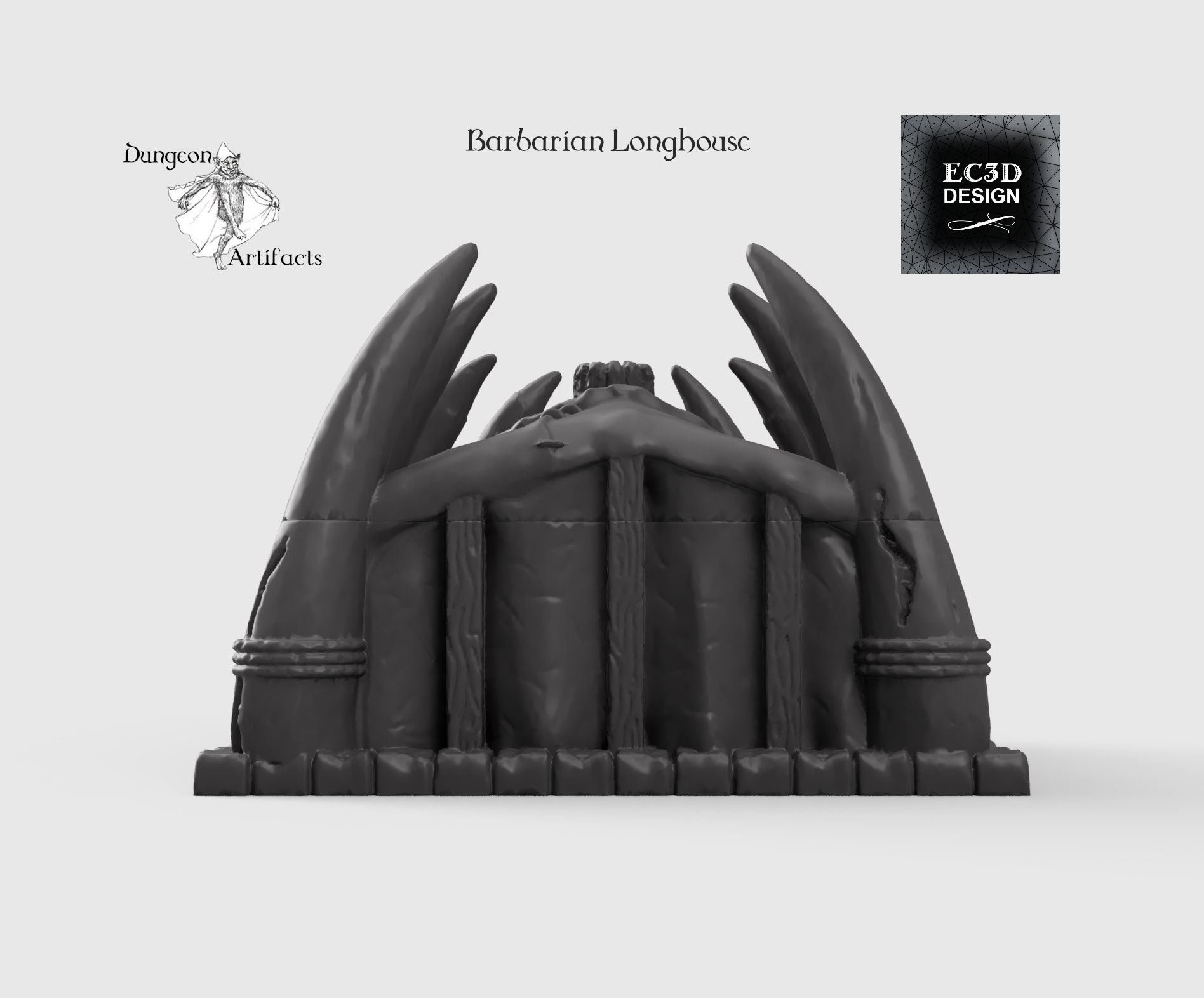 Barbarian Longhouse - 15mm 28mm 32mm Wilds of Wintertide Wargaming ...