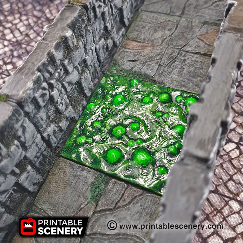 Deadly Floor Acid Trap - 28mm 32mm Clorehaven Goblin Grotto Wargaming ...