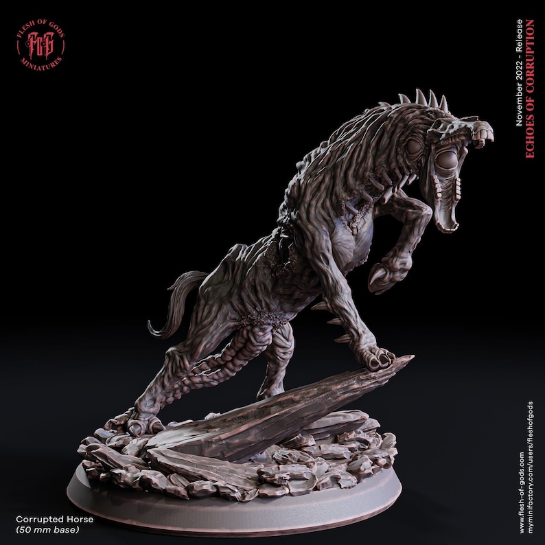 Corrupted Horse Echoes of Corruption Flesh of Gods - Etsy