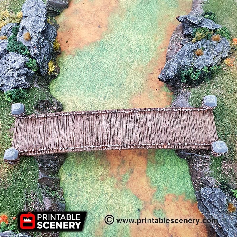 Chasm Bridge - Dwarves, Elves and Demons - Printable Scenery Terrain ...