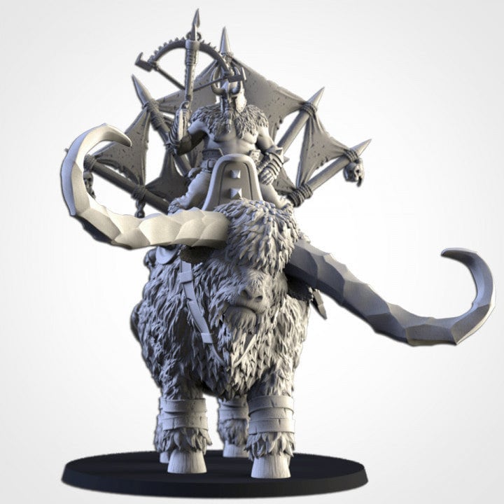 Khan on Rock Aurochs - Northern Ogres - Txarli Factory Monster D&D Dnd ...