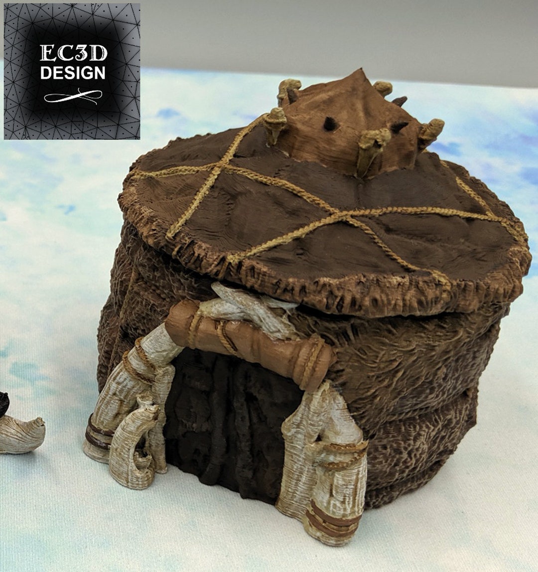 Ice Tribe Basic Hut 15mm 28mm 32mm Wilds of Wintertide Wargaming ...