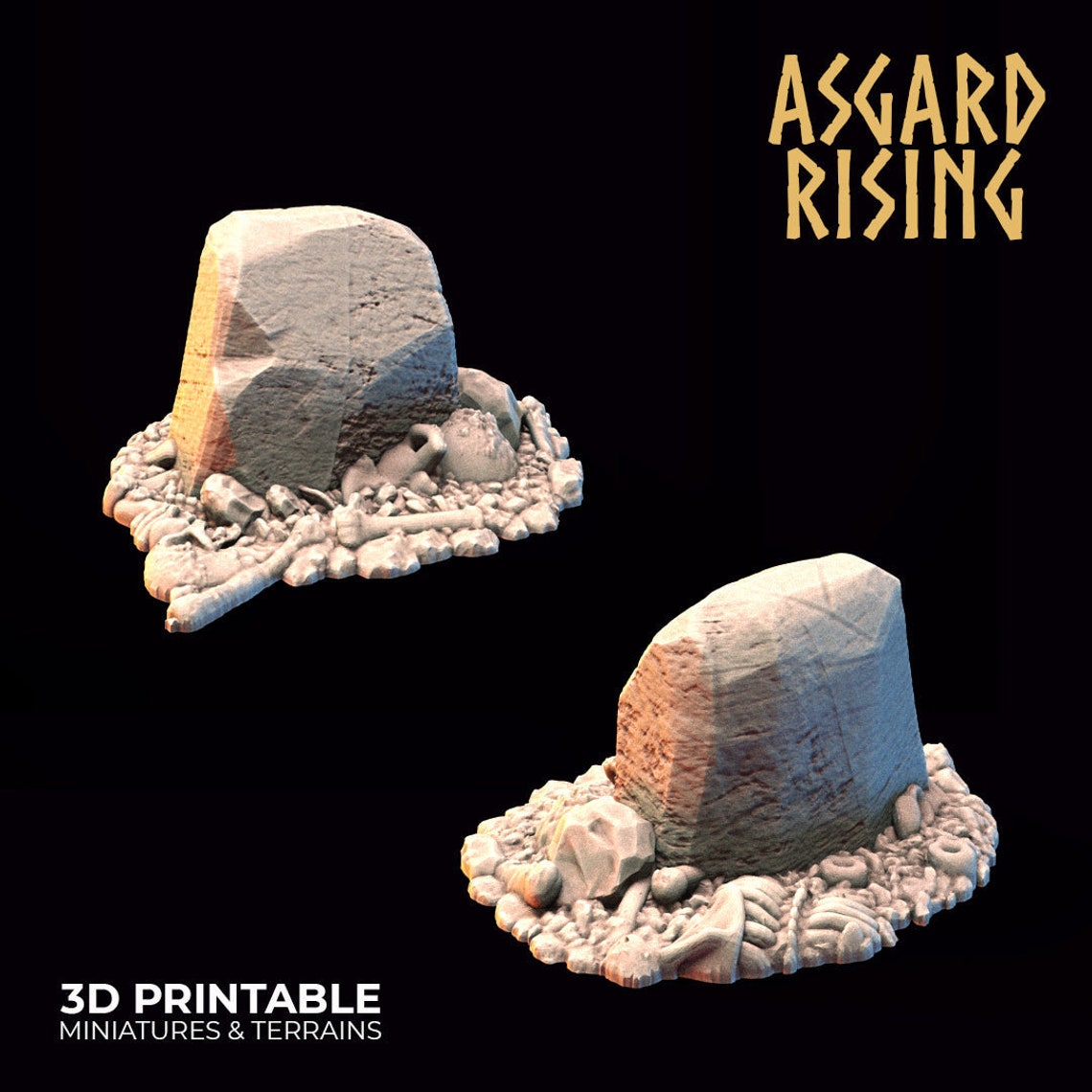 Gravestone Obelisk Set - Asgard Rising - Wargaming D&D Dnd - Etsy