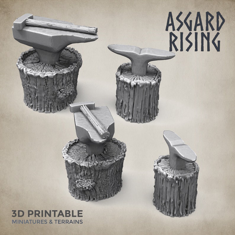 Blacksmith's Forge - Asgard Rising Miniatures - Wargaming D&D Dnd - Etsy