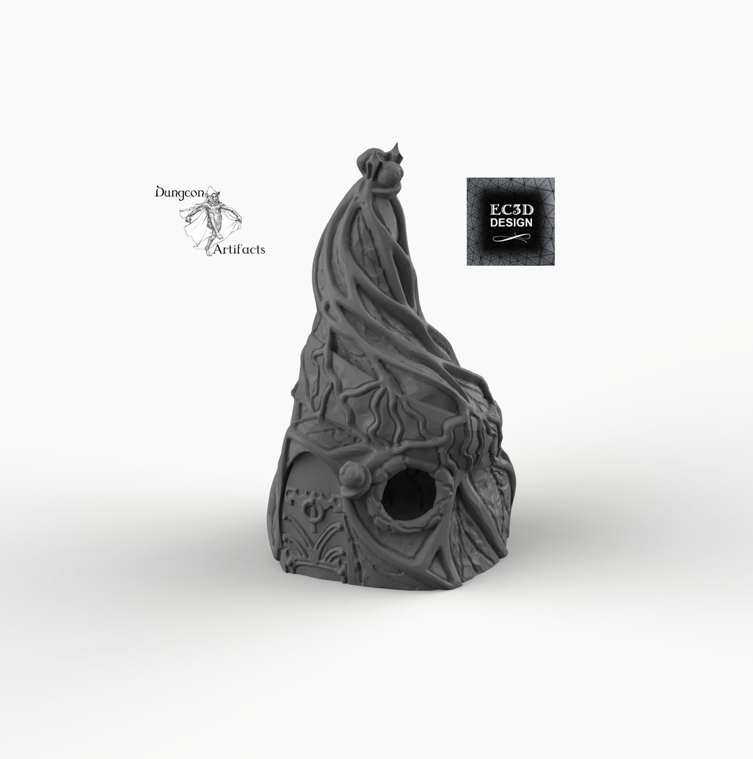 Dark Elf Small Organic House - Skyless Realms 15mm 28mm 32mm Wargaming ...