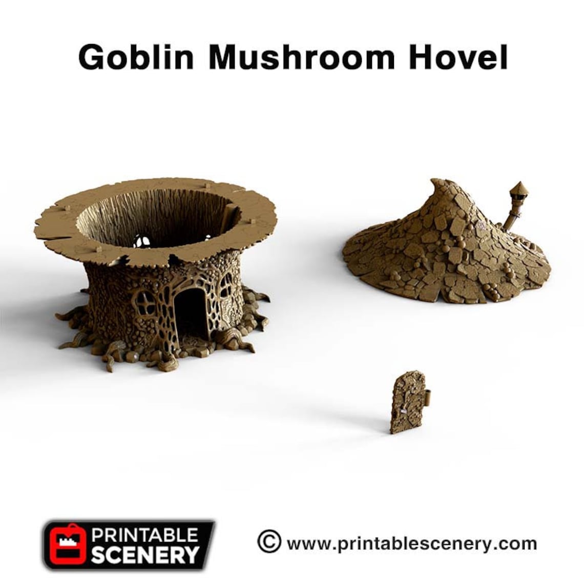 Goblin Mushroom Hovel - 15mm 28mm 32mm Clorehaven and the Goblin Grotto ...