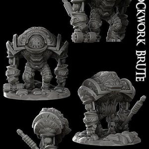 Clockwork Brute - Wargaming Miniatures Monster Rocket Pig Games D&D ...