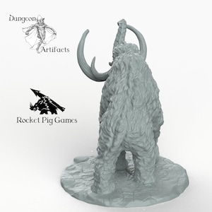 Dire Woolly Mammoth - Wargaming Miniatures Monster Rocket Pig Games D&D ...