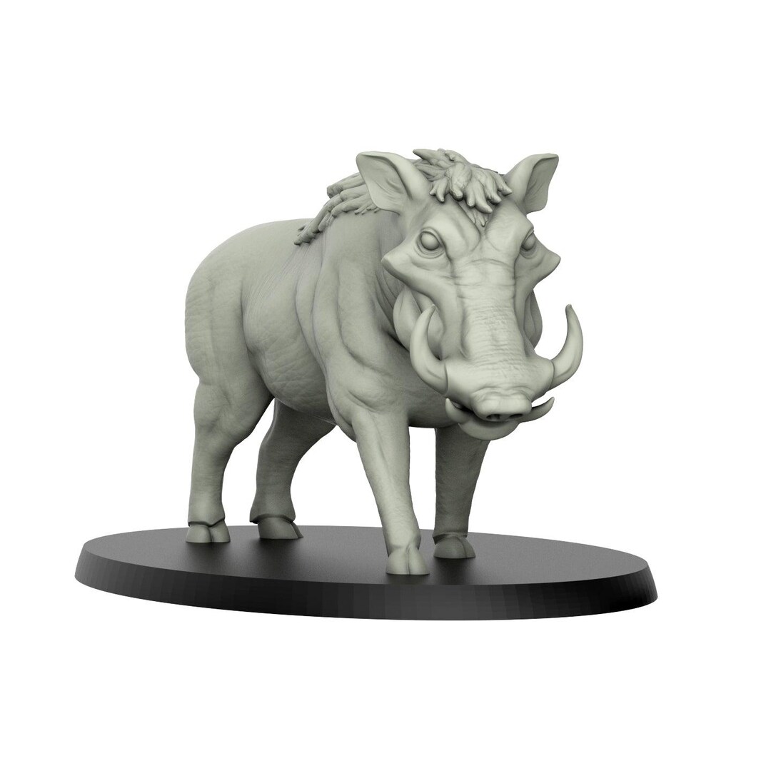 Warth Boar Wild Animals 3D IP Studios Terrain Wargaming D&D Dnd 28mm ...
