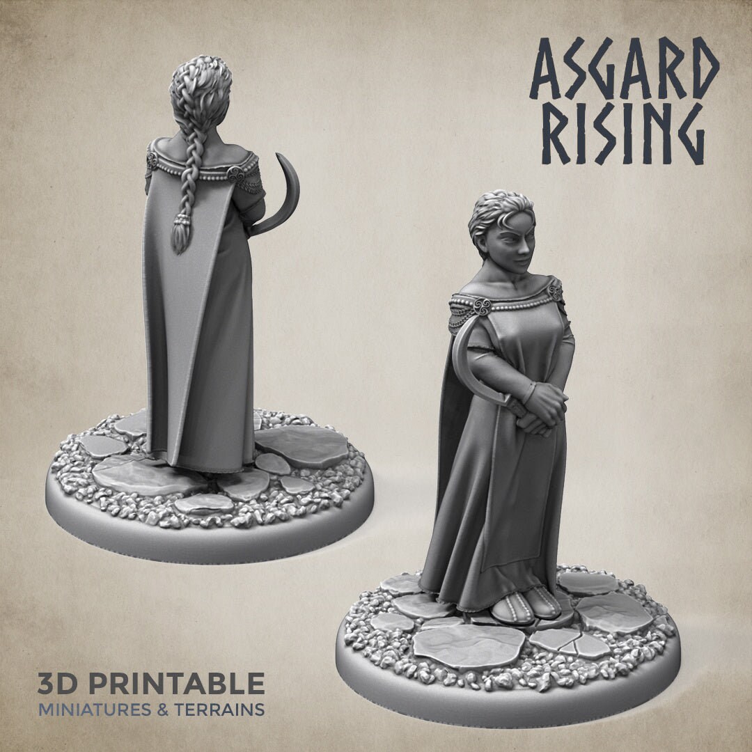 Villager Female Militia Set - Asgard Rising Miniatures - Wargaming D&d ...
