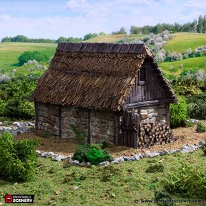 Norman Stone Barn - King and Country - Printable Scenery Terrain ...