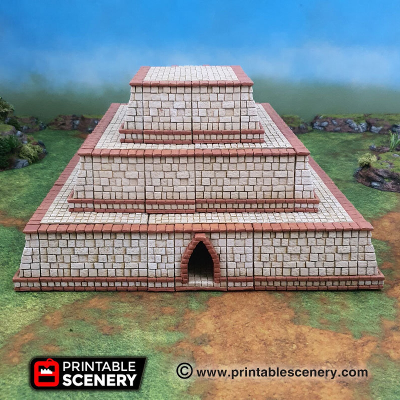 Openlock Pyramid - Step Pyramid 28mm 32mm Brave New Worlds New Eden ...