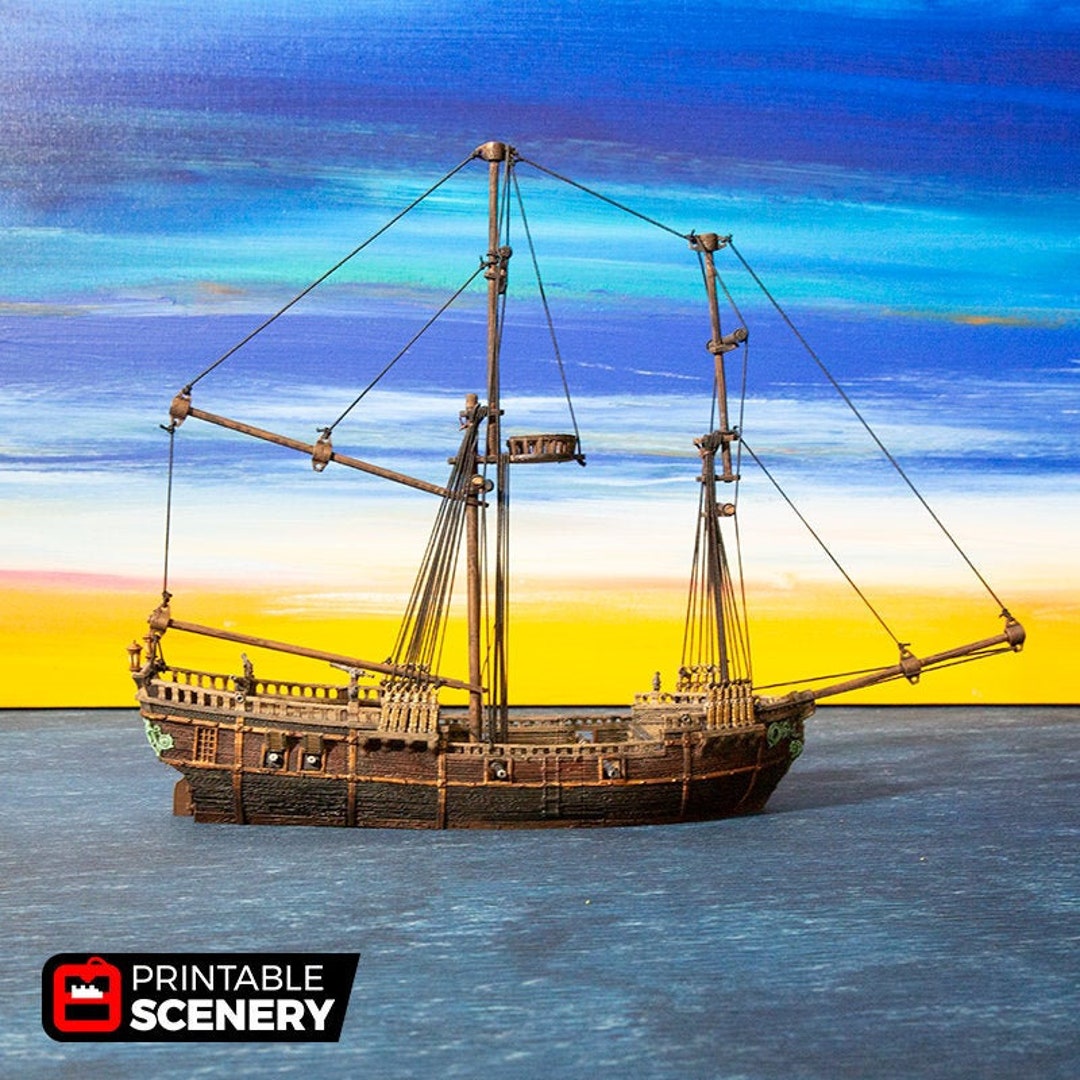 The Lost Islands - the Brig - 15mm 28mm 32mm Wargaming Terrain ...