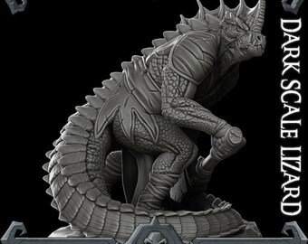 Dnd Miniatures Lizard - Etsy