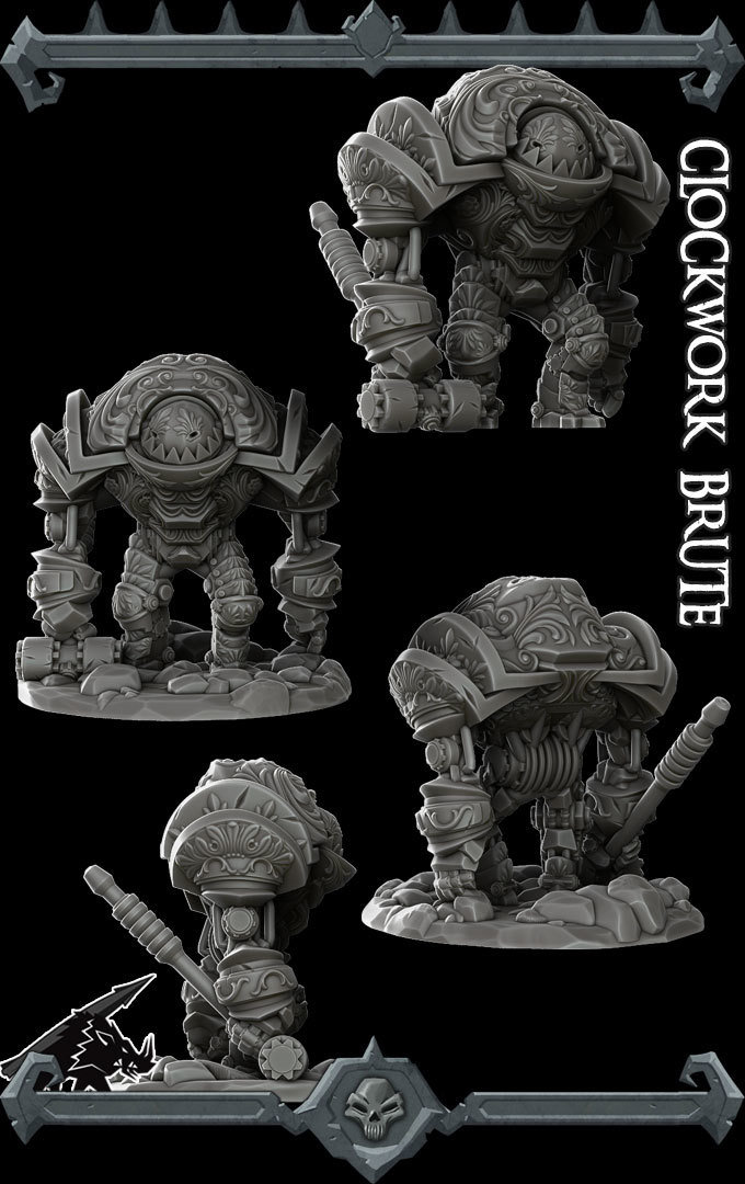 Clockwork Brute Wargaming Miniatures Monster Rocket Pig - Etsy