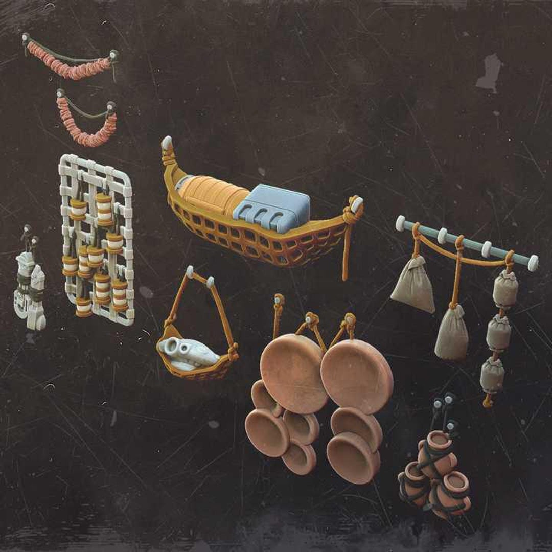 Street Market Wares - Mos Jemra - Multiverse - Terrain Wargaming D&D ...