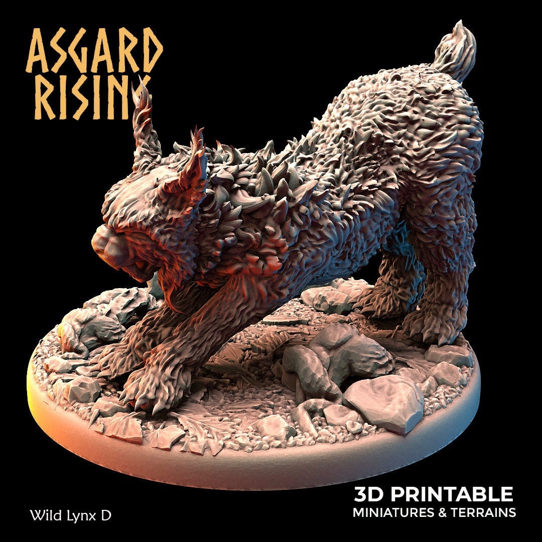 Wild Lynx D - Asgard Rising - Wargaming D&D Dnd - Etsy